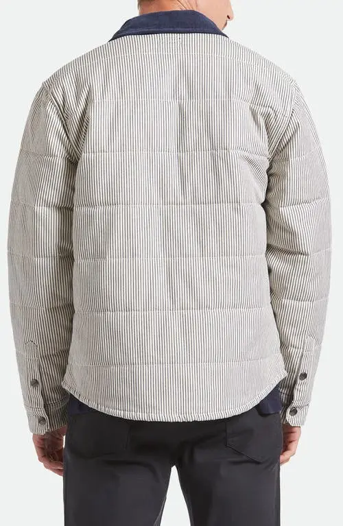 Brixton Cass Engineer Stripe Quilted Jacket