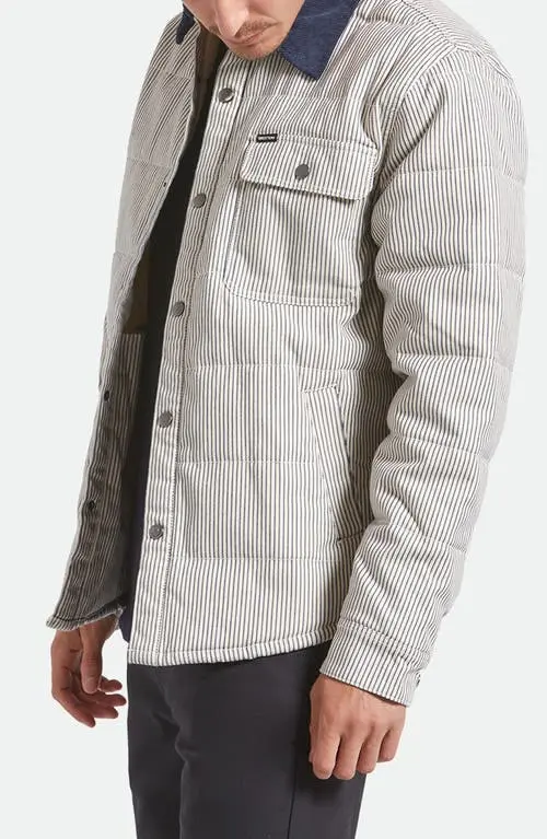 Brixton Cass Engineer Stripe Quilted Jacket