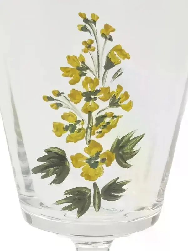 CABANA Murano Primrose Hand-painted Wine Glass