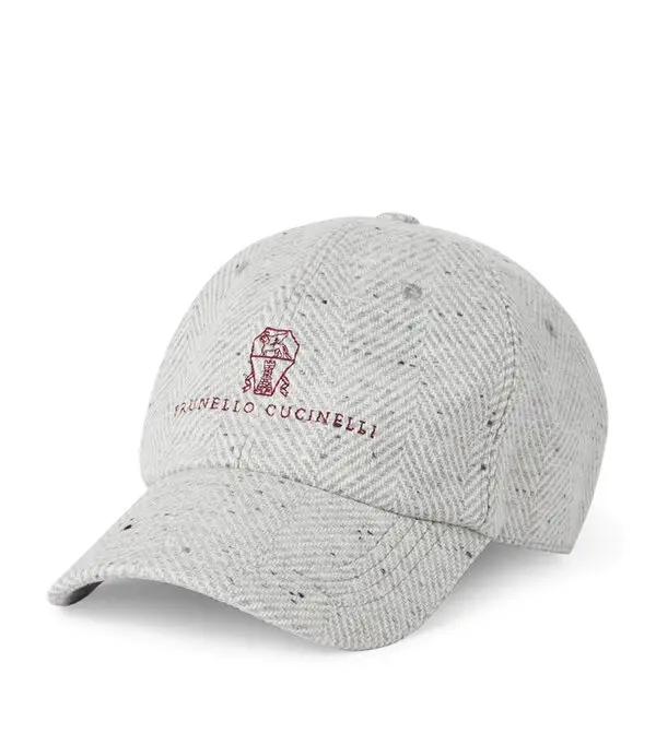 Brunello Cucinelli Wool-cashmere Flecked Cap - Grey