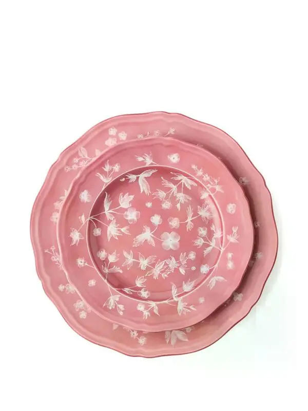 CABANA X Ginori 1735 Floral-pattern Dessert Plate - Pink