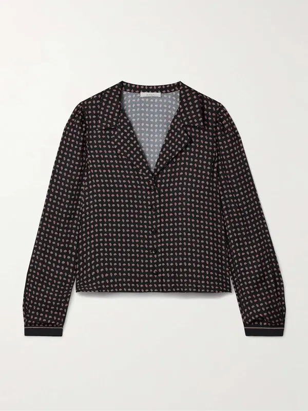 DÔEN Juliana Paisley-print Silk-blend Blouse