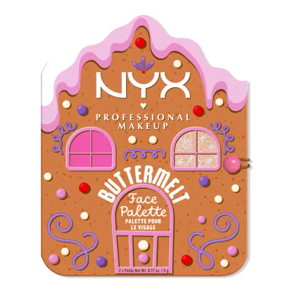 NYX PROFESSIONAL MAKEUP Buttermelt Face Palette Blush & Highlighter Duo