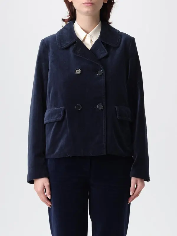 Aspesi Double Breasted Jacket - Blue