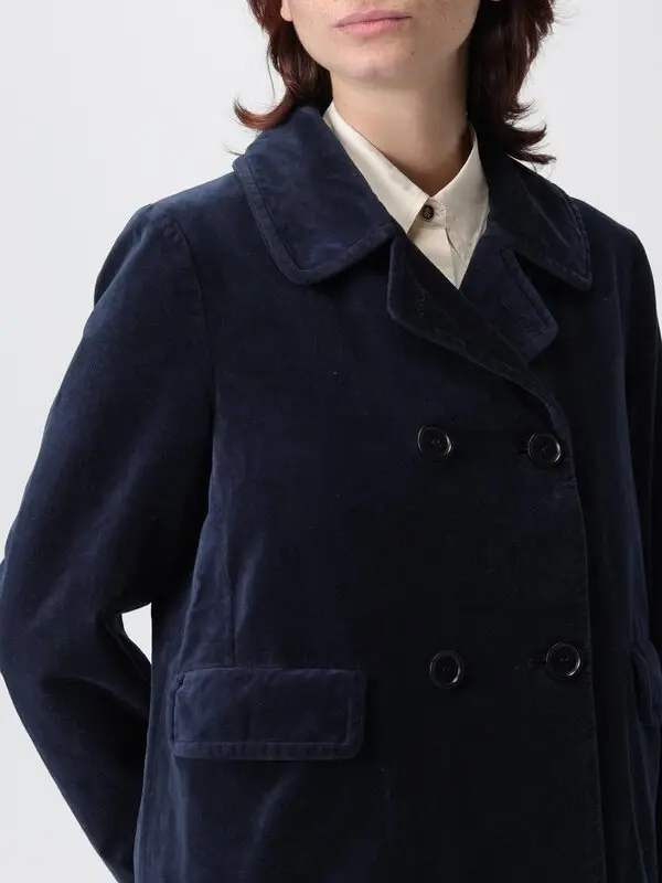 Aspesi Double Breasted Jacket - Blue