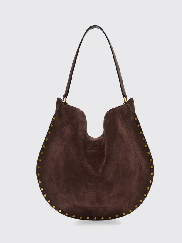Isabel Marant Étoile Studded Shoulder Bag - Coffee