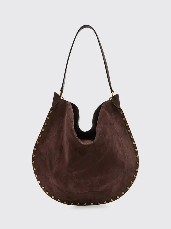 Isabel Marant Étoile Studded Shoulder Bag - Coffee