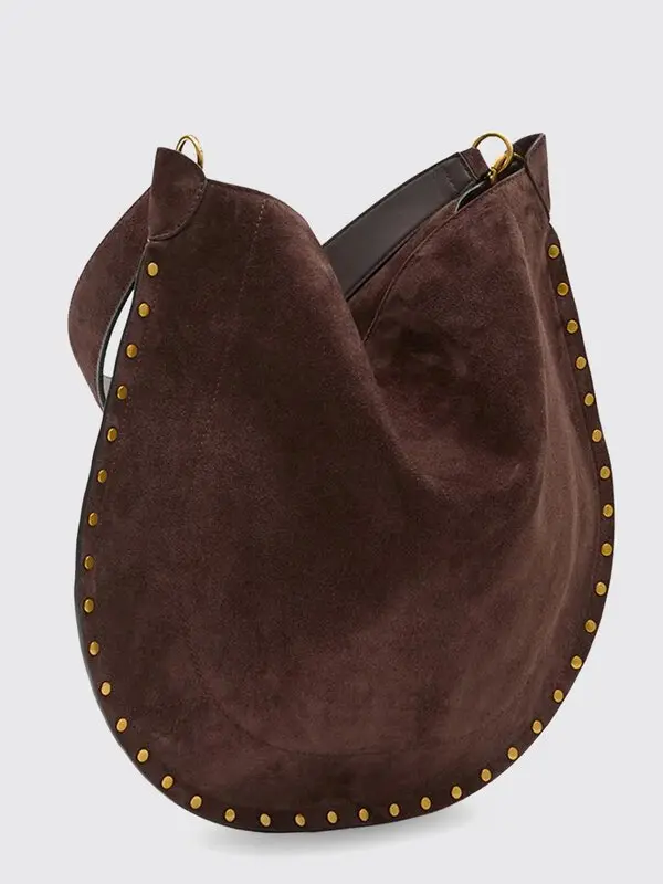 Isabel Marant Étoile Studded Shoulder Bag - Coffee