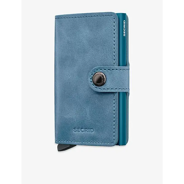 SECRID Miniwallet Leather Wallet - Teal