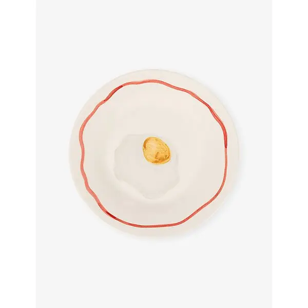 ANNA + NINA Rendez-vous Oeuf Ceramic Plate - Multicoloured