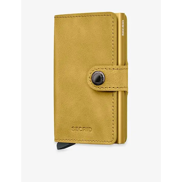 SECRID Miniwallet Leather Wallet - Yellow
