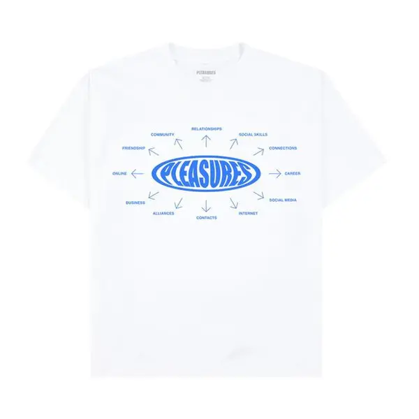 PLEASURES Overview Logo T-shirt - White