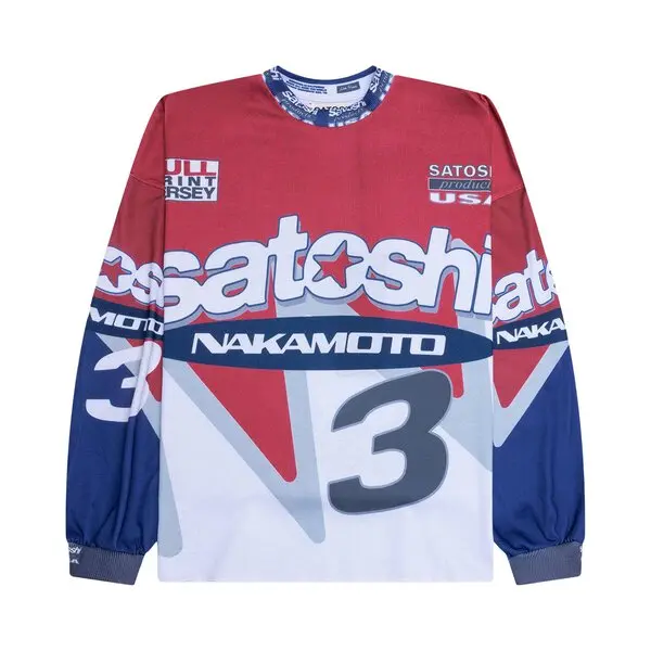 SATOSHI NAKAMOTO Speedway Long-sleeve