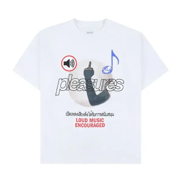 PLEASURES Printed T-shirt - White