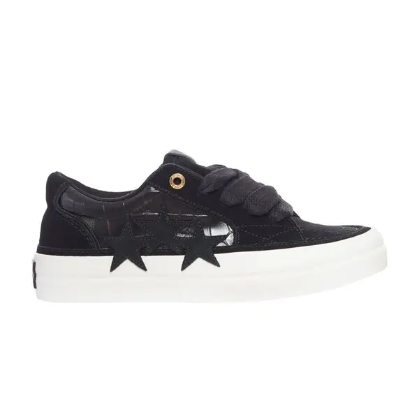 Amiri Sunset Skate Low Croc Debossed Sneakers