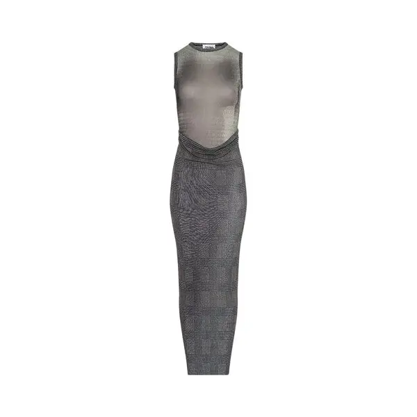 grey body print dress Vanessa Butterfly Print Organza Puff Sleeve Midaxi Dress | Disturbia