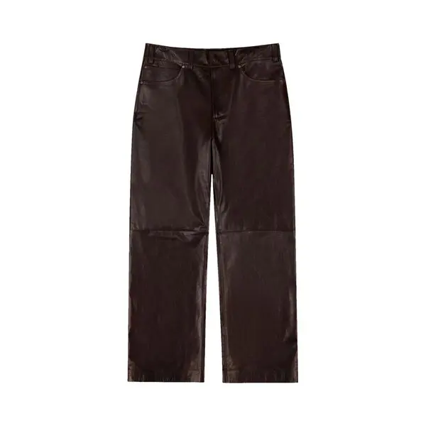 ENTIRE STUDIOS Leather Straight Leg Pant