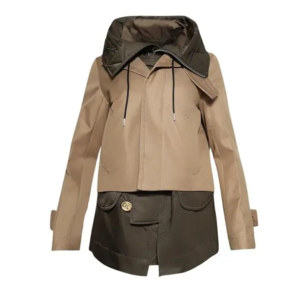 Sacai Cotton Gabardine Blouson - Tan