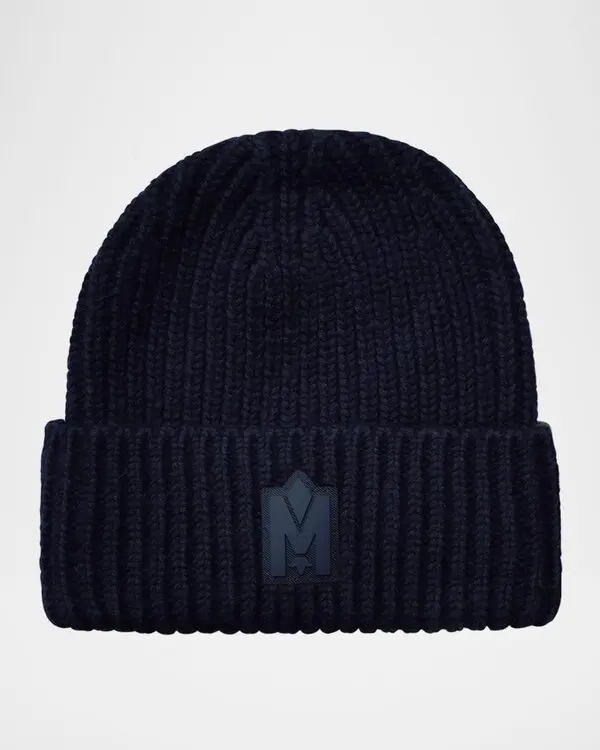 Mackage M-logo Patch Beanie - Navy