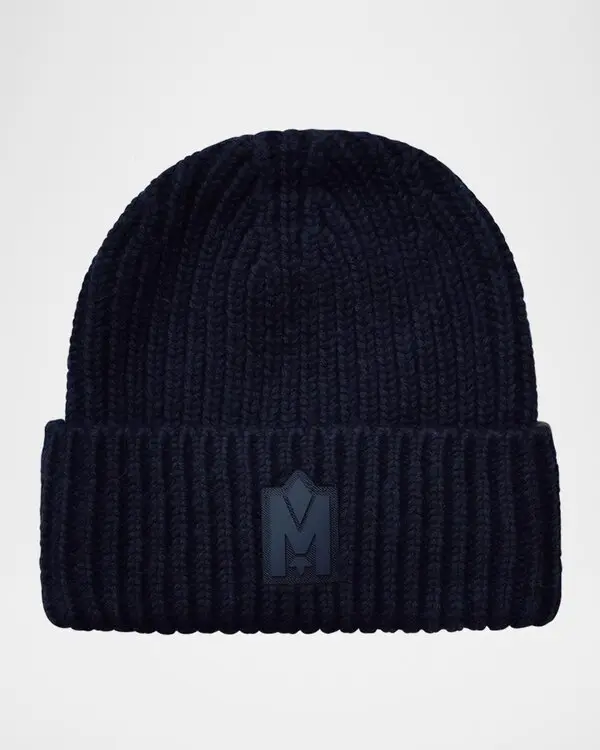 Mackage M-logo Patch Beanie - Navy