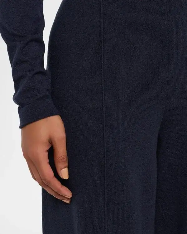 Lafayette 148 New York Cashmere Blend Double-knit Pants - Ink