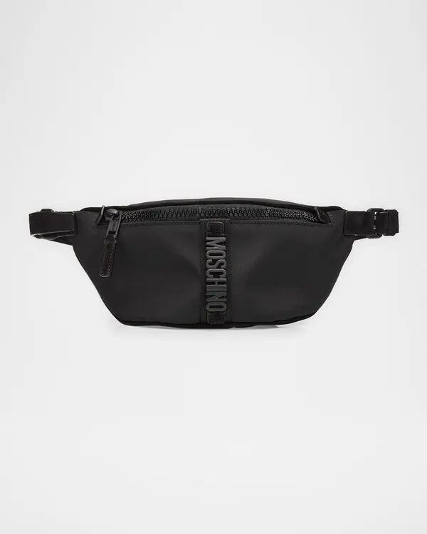 Moschino Carry Me Cordura Belt Bag - Black
