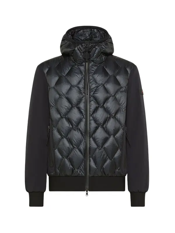 Peuterey Zip-up Jacket With Quilted Hood - Blue