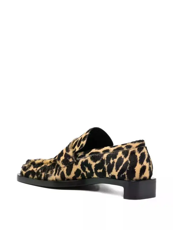 JIL SANDER Leopard-print Loafers