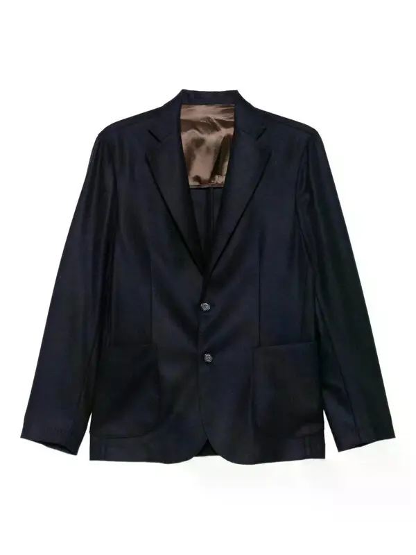 BARBA NAPOLI Single-breasted Blazer - Blue