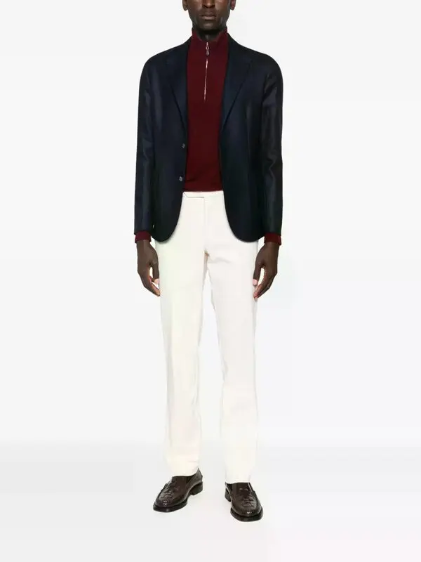 BARBA NAPOLI Single-breasted Blazer - Blue