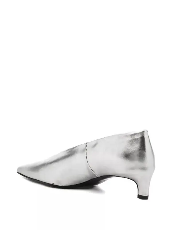 JIL SANDER 40mm Leather Pumps - Grey