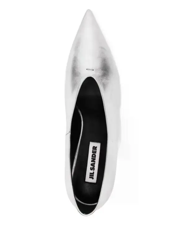 JIL SANDER 40mm Leather Pumps - Grey
