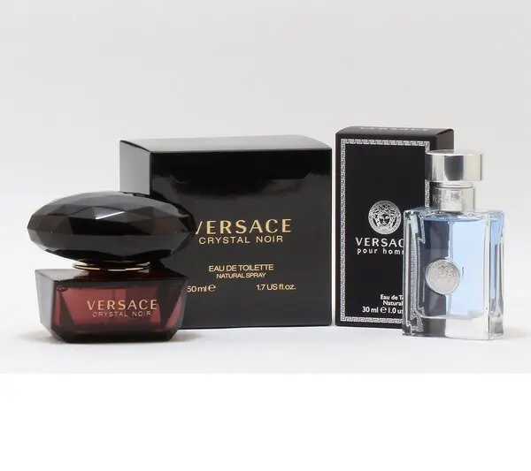 Versace Crystal Noir & Pour Homme Set - One-color