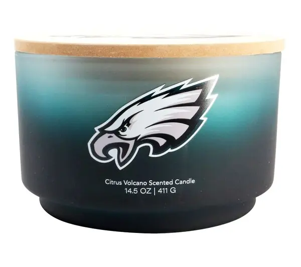 PEGASUS SPORTS Nfl Glass Gradient 14.5 Oz Wood P Candle - One-color