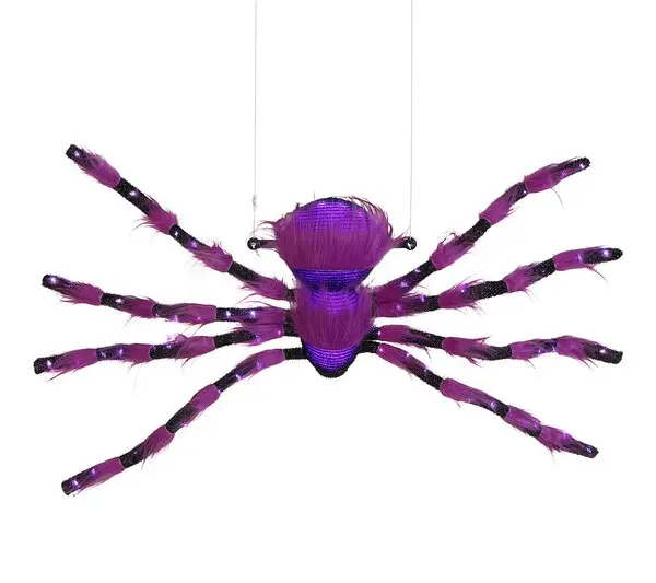 MR. HALLOWEEN 9ft Animated Outdoor Halloween Cl Imbing Spider - One-color