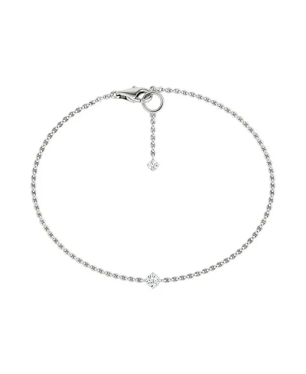 VRAI Duo Lariat 14k Gold Bracelet With 0.14ctw Lab Grown Diamond - White