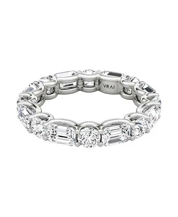 VRAI Alternating Shapes Eternity Ring - White