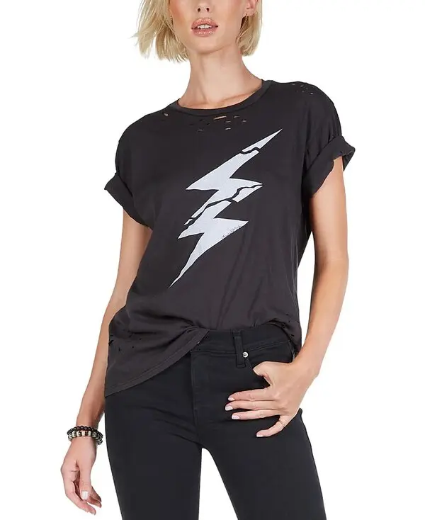 Lauren Moshi Wolf Lightning Bolt T-shirt