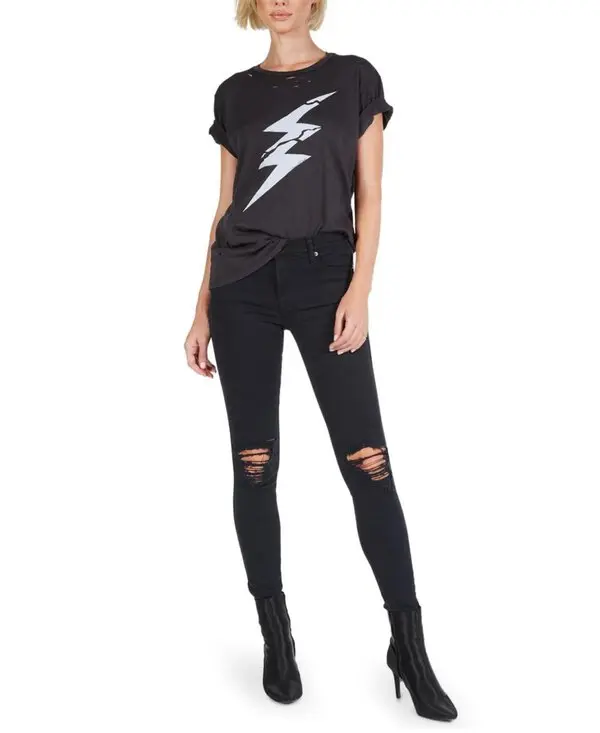 Lauren Moshi Wolf Lightning Bolt T-shirt