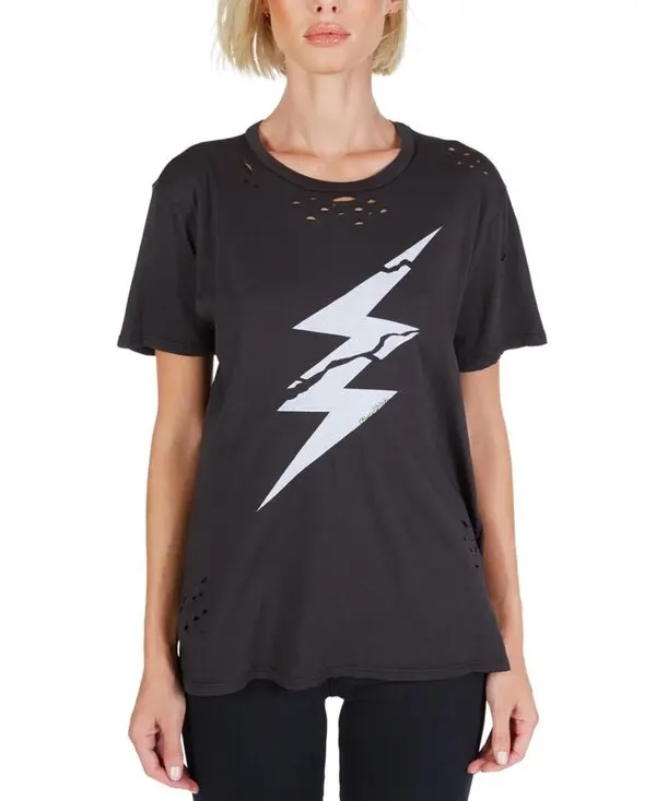 Lauren Moshi Wolf Lightning Bolt T-shirt