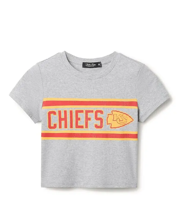 Junk Food Clothing Nfl Kansas City Chiefs Sideline Baby Tee - Heather Grey