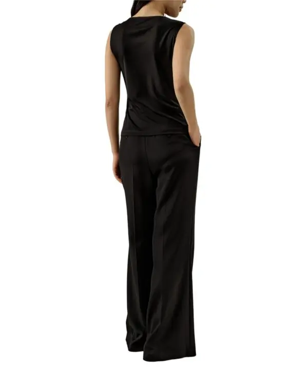 Lilysilk Silk Jersey Cowl-neck Sleeveless Top