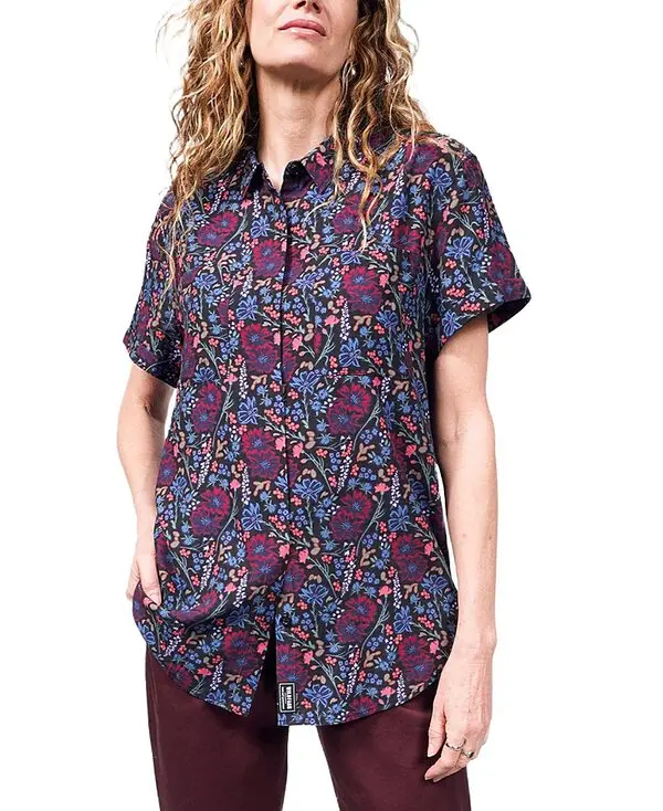 WILDFANG Empower Button-up Shirt - Cosmos Black Multi