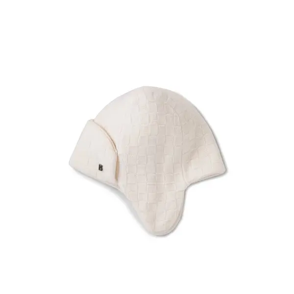Bogner Madison Virgin Wool Aviator Hat - Cream