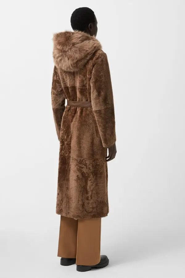Bogner Lambskin Peyton Coat - Hazel