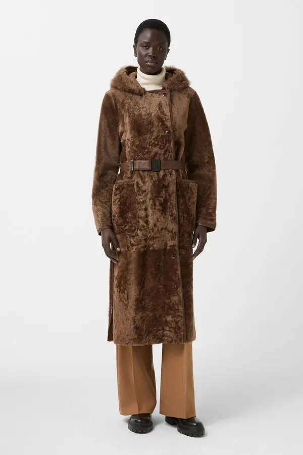 Bogner Lambskin Peyton Coat - Hazel