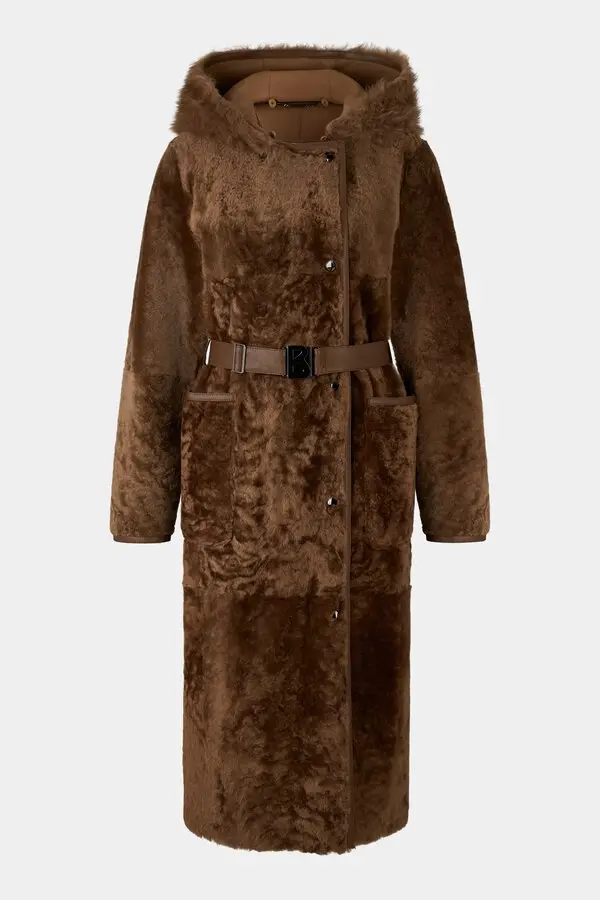 Bogner Lambskin Peyton Coat - Hazel