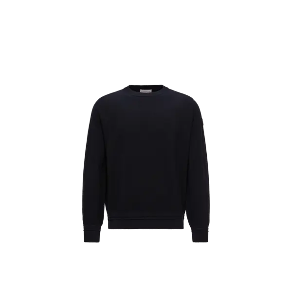 Moncler Crew Neck Wool Sweater - Blue