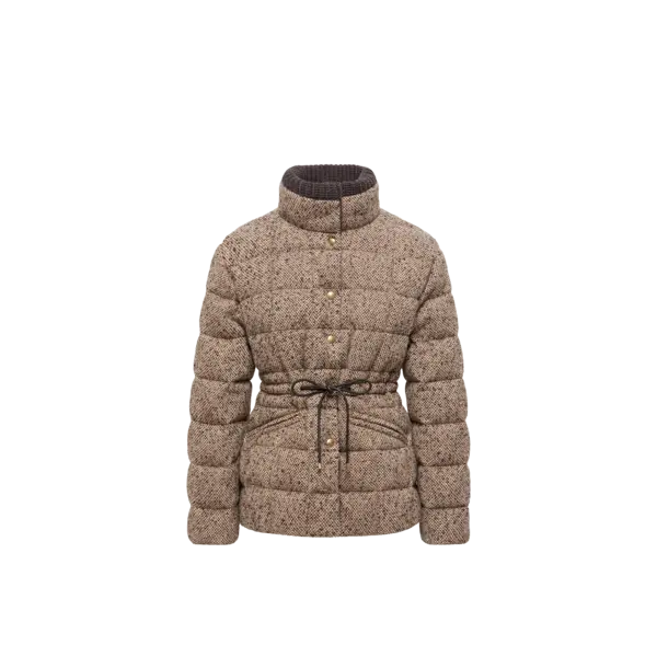 Moncler Antigony Wool-blend Short Down Jacket