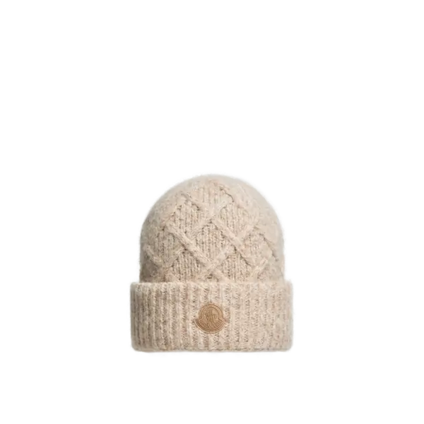 Moncler Alpaca Blend Beanie - Beige